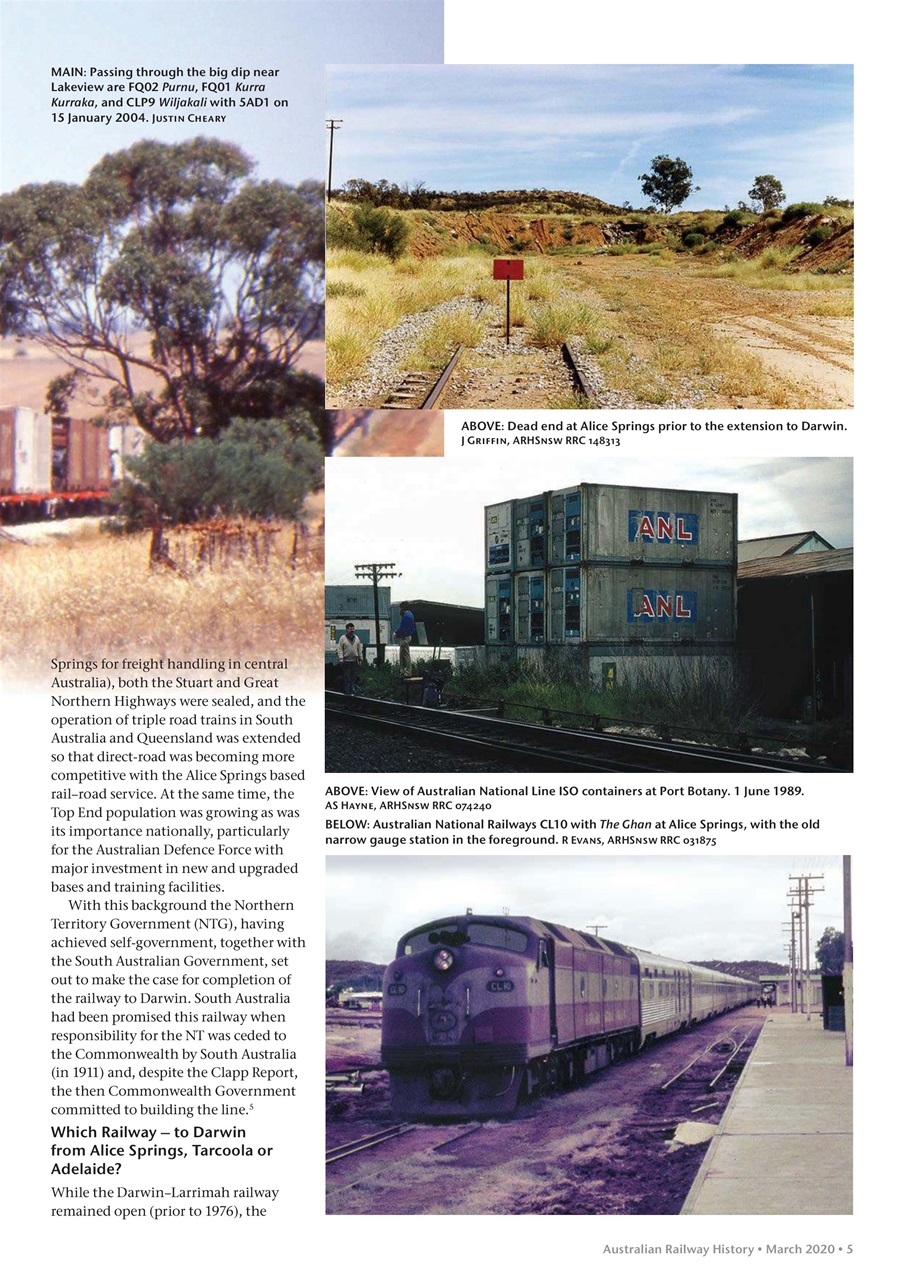 Australian Railway History Magazine - March 2020 Back Issue