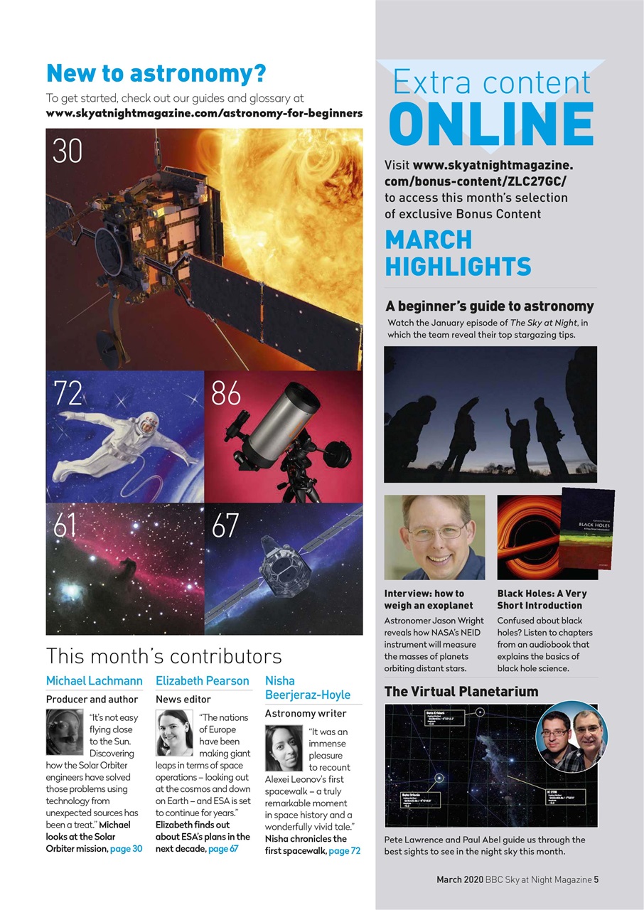 BBC Sky at Night Magazine - March 2020 Back Issue