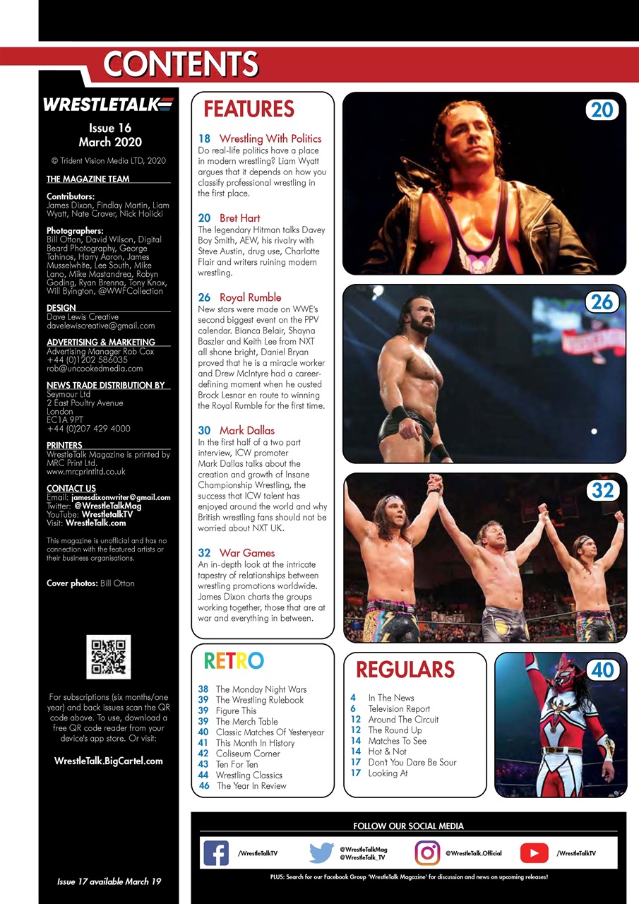 Wrestletalk Magazine - March 2020 Back Issue