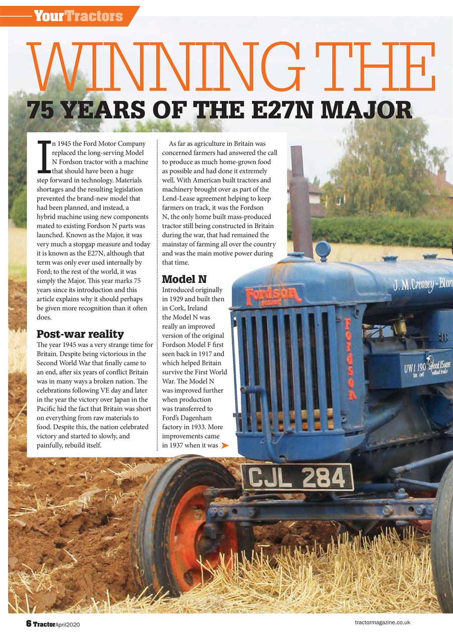 Tractor & Farming Heritage Magazine - April 2020 Back Issue
