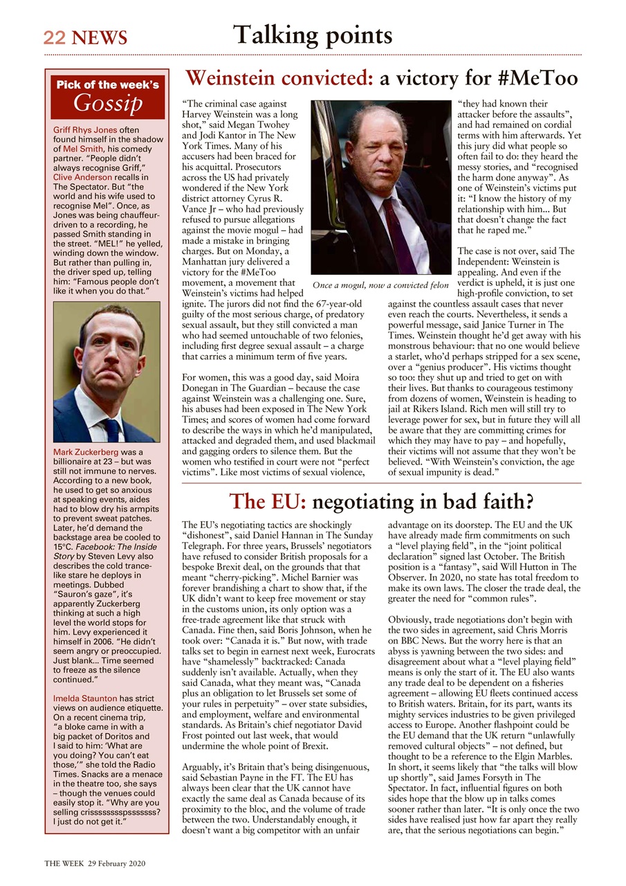 The Week Magazine - 6th March 2020 Subscriptions | Pocketmags