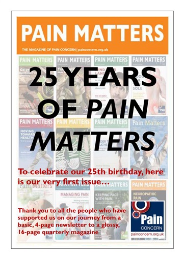 Pain Matters Magazine - 25th Anniversary Special: Pain Matters #1 ...