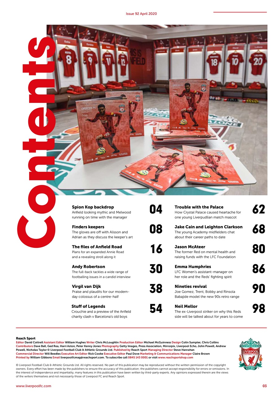 Liverpool FC Magazine - Apr-20 Subscriptions | Pocketmags