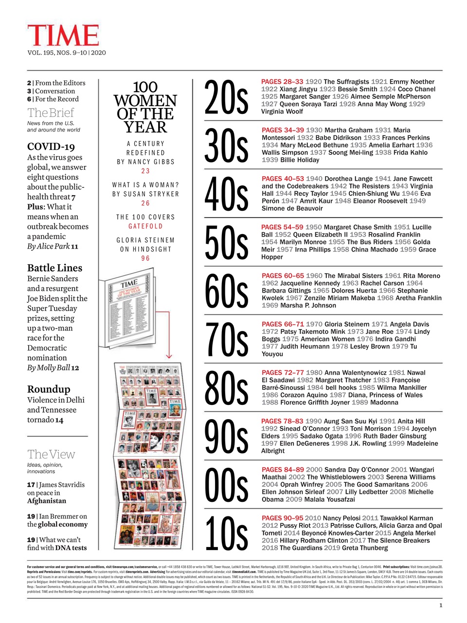 Time Magazine - 16-Mar-20 Back Issue