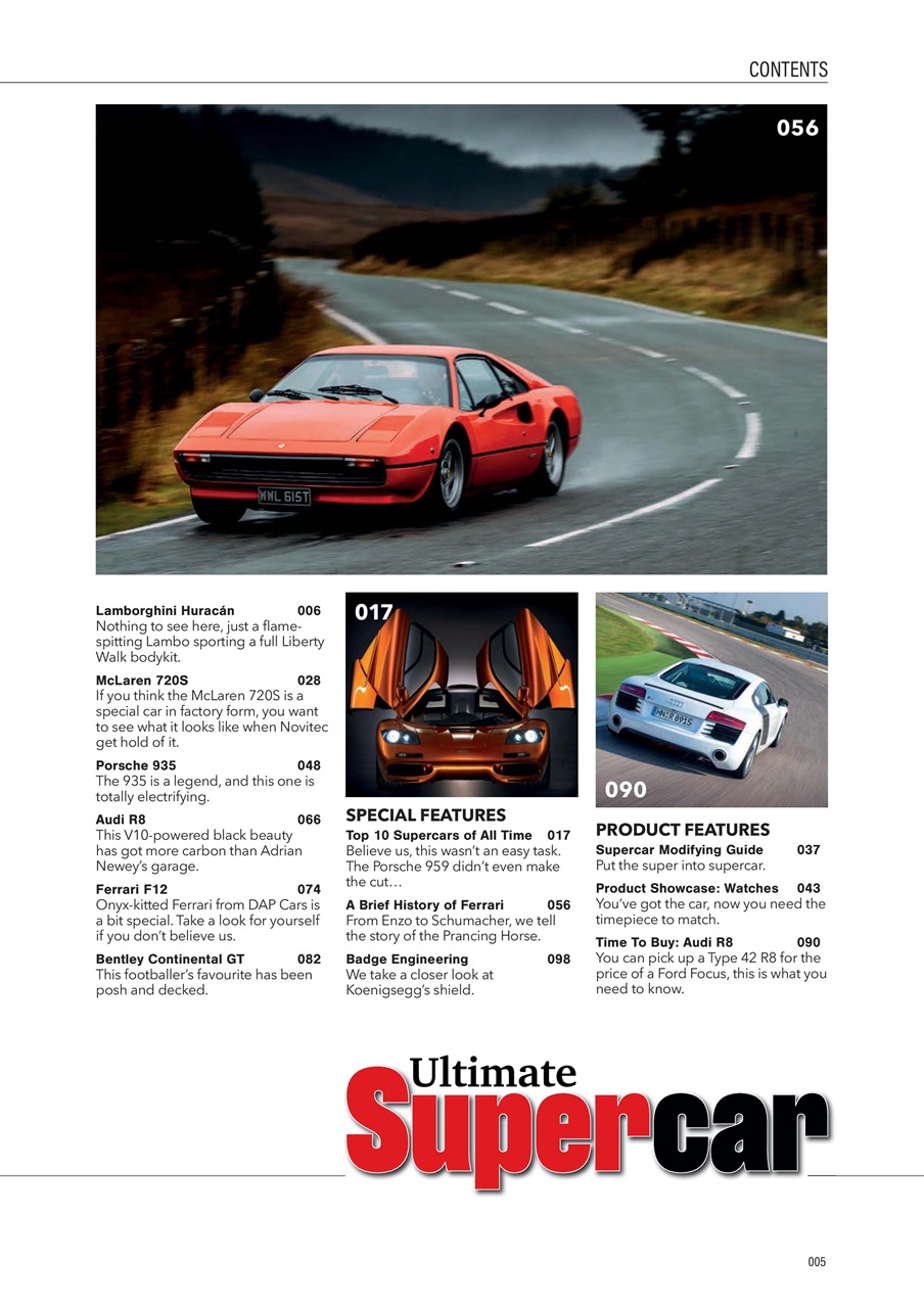 Ultimate Supercar Magazine Subscriptions and Volume 3 Issue 1 Issue