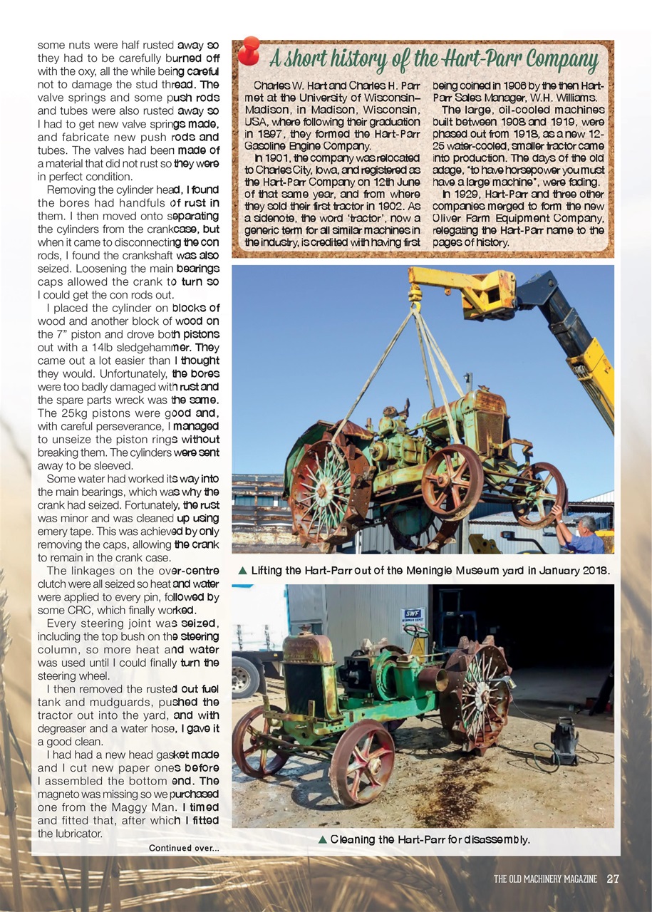 The Old Machinery Magazine - April - May 2020 Subscriptions | Pocketmags