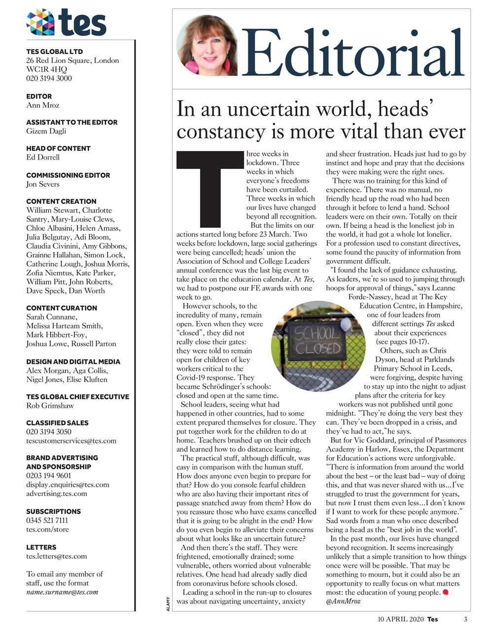 TES Magazine - 10-Apr-20 Back Issue