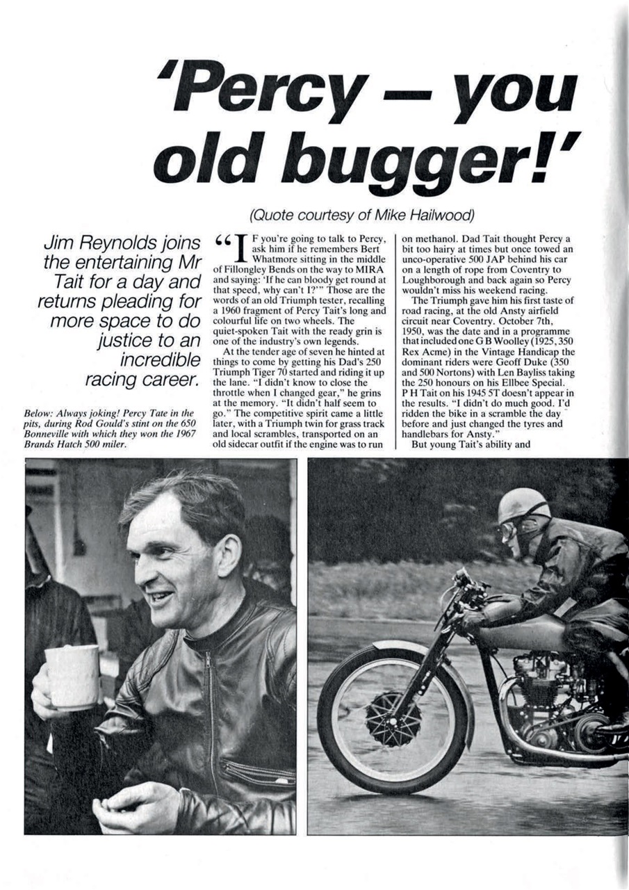 Classic Racer Magazine - Percy Tait - A Pictorial Celebration Special Issue