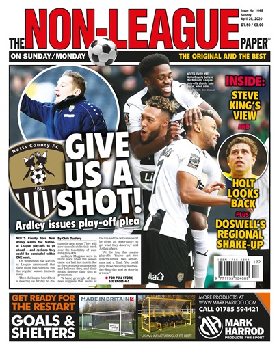 The Non-League Football Paper Magazine - 26th Apr 2020 Back Issue