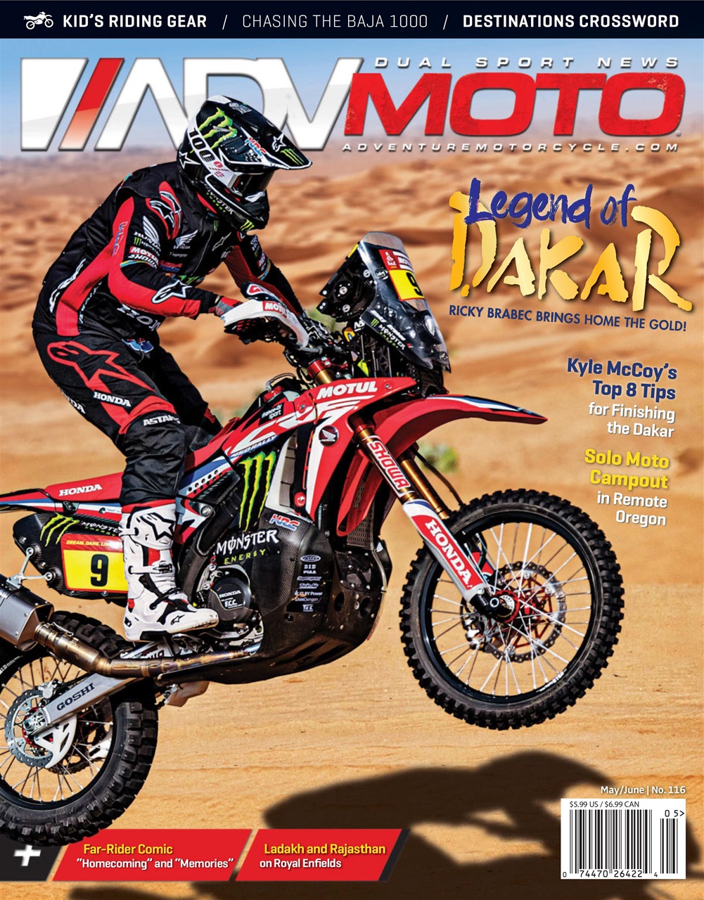 Adventure Motorcycle Magazine - MayJun 2020 Back Issue