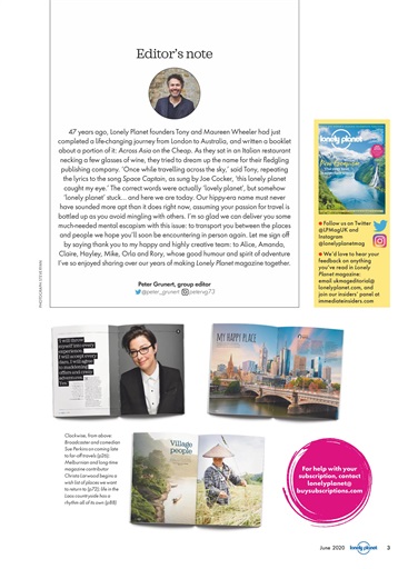 Lonely Planet Magazine - June 2020 Subscriptions | Pocketmags