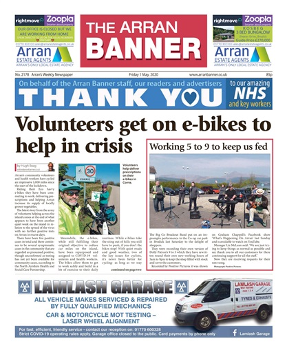 Arran Banner Magazine - 1st May 2020 Back Issue