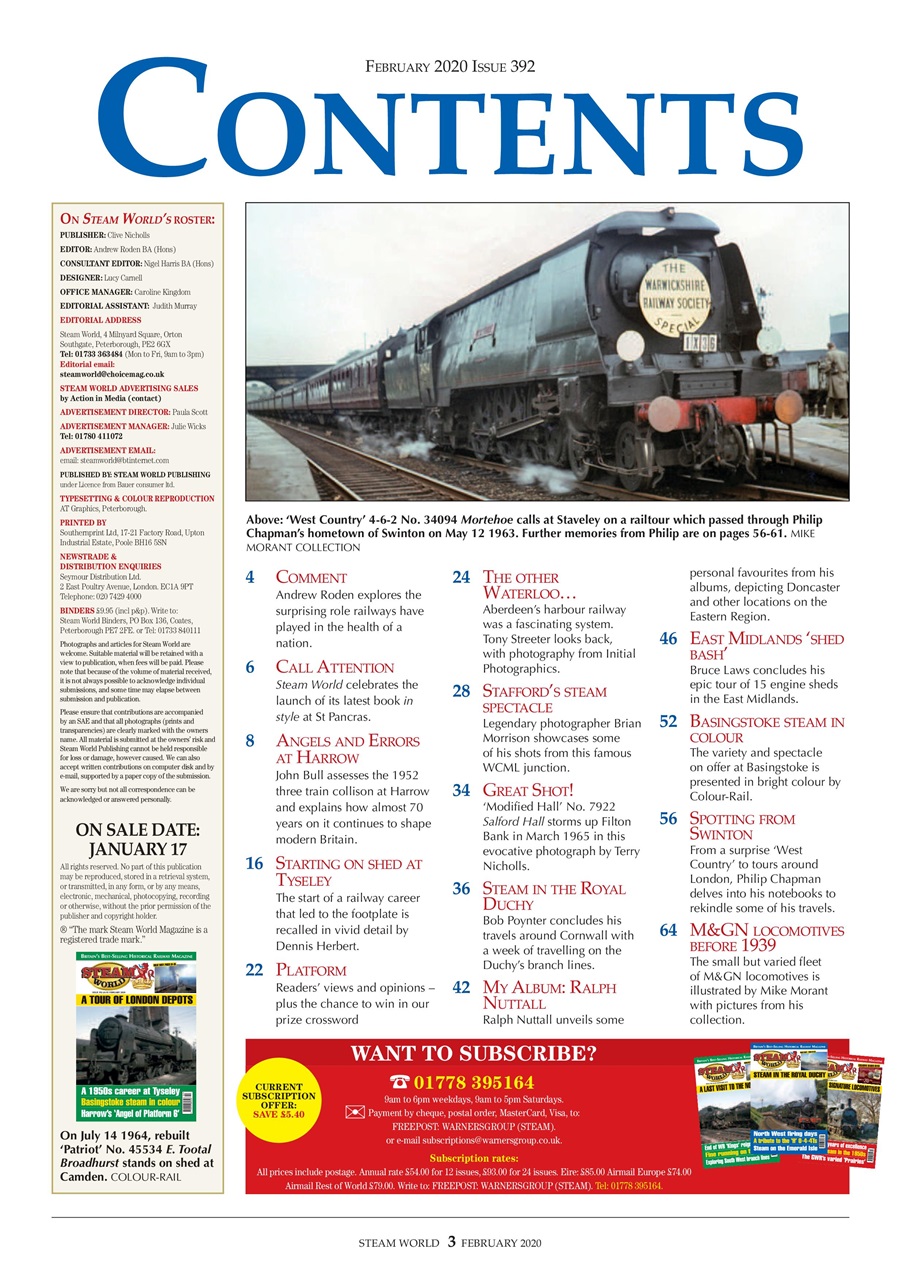 Steam World Magazine - February 2020 Back Issue