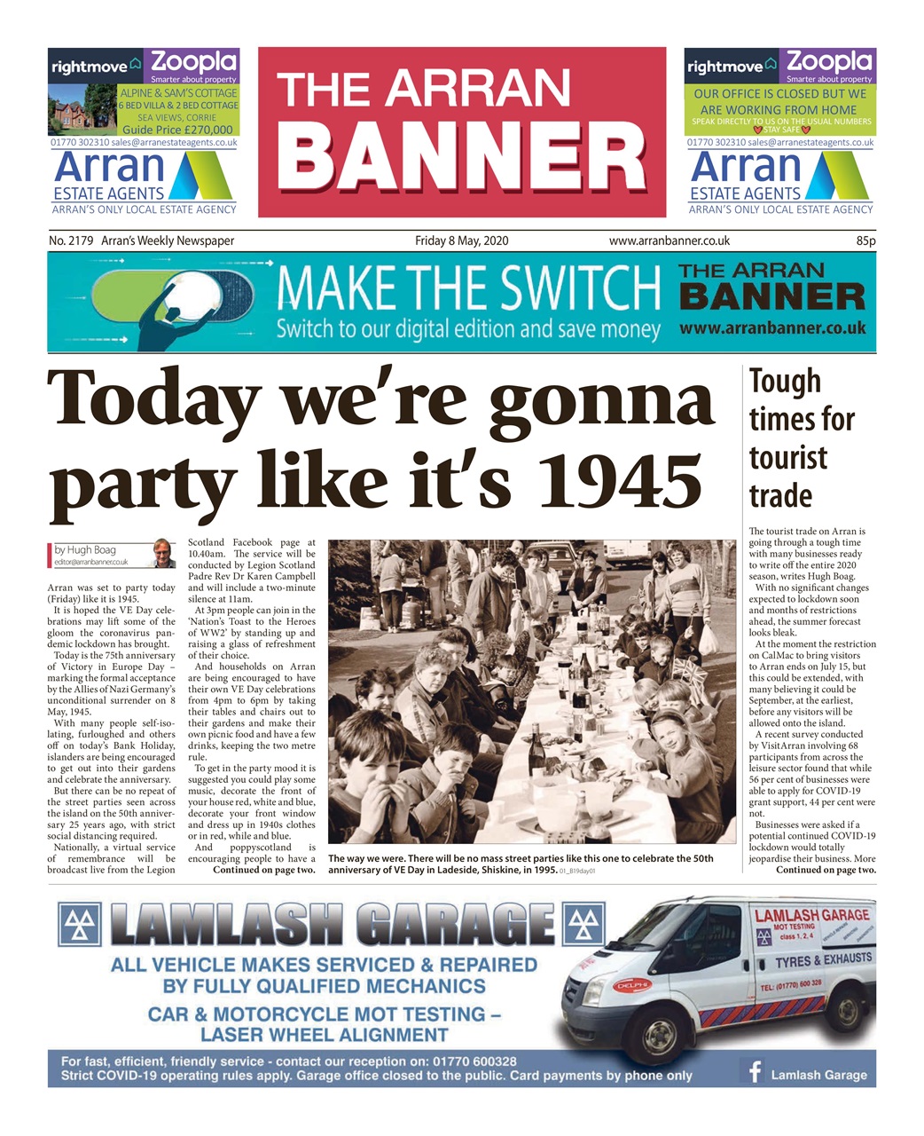 Arran Banner Magazine - 8th May 2020 Back Issue