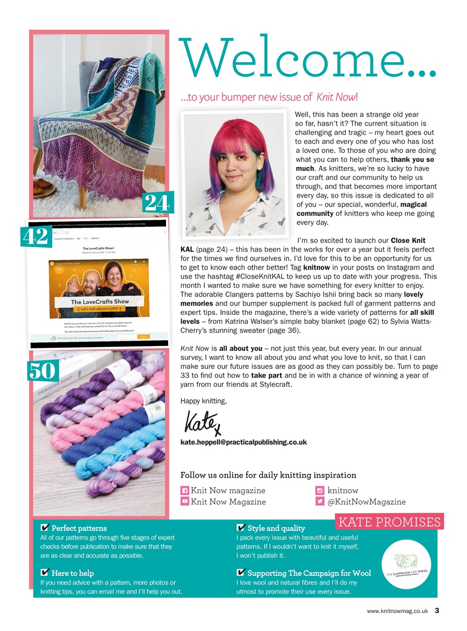 Knit Now Magazine - Knit Now 116 Back Issue