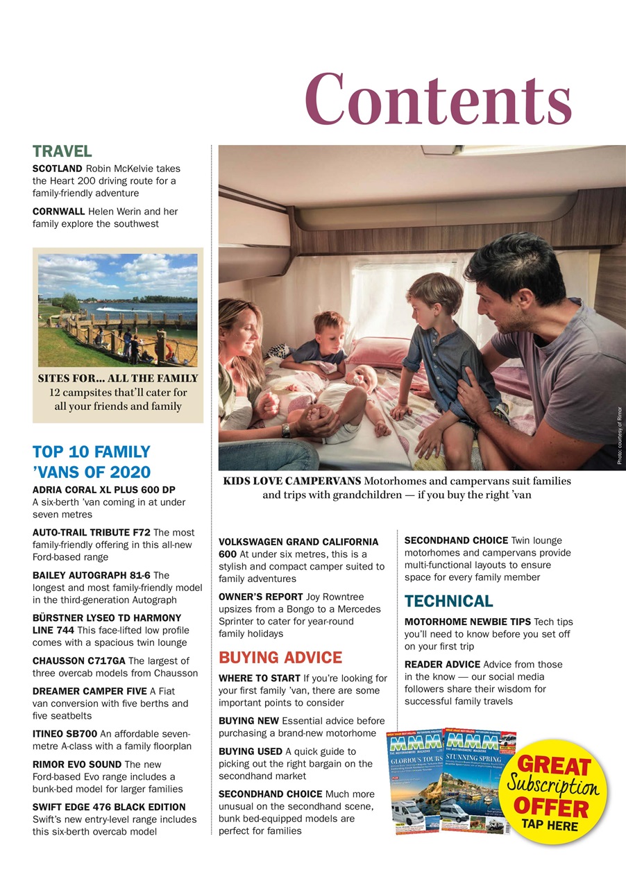 MMM magazine - The Essential Guide to Family Motorhoming Special Issue