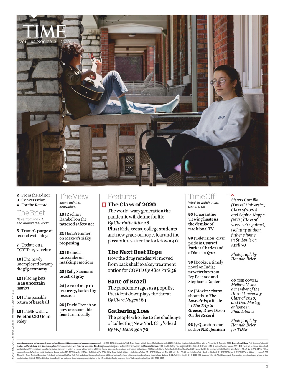 Time Magazine - 01-Jun-20 Back Issue