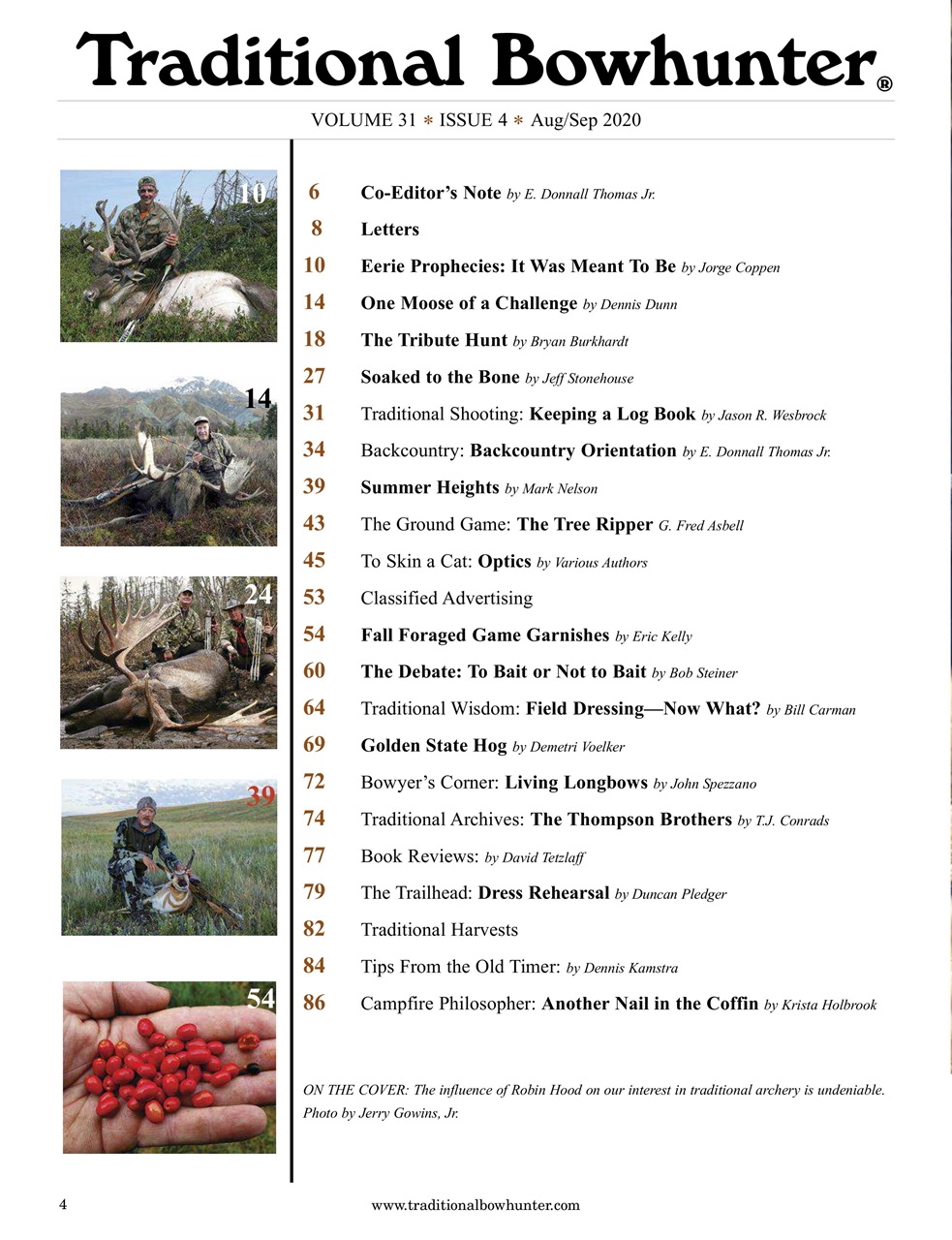 Traditional Bowhunter Magazine - Aug/Sep 2020 Back Issue