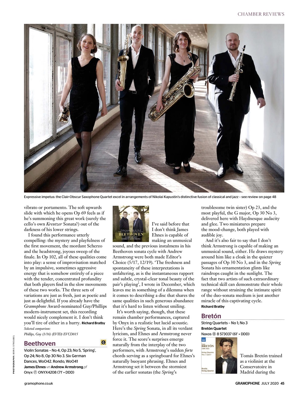 Gramophone Magazine - July 2020 Subscriptions | Pocketmags