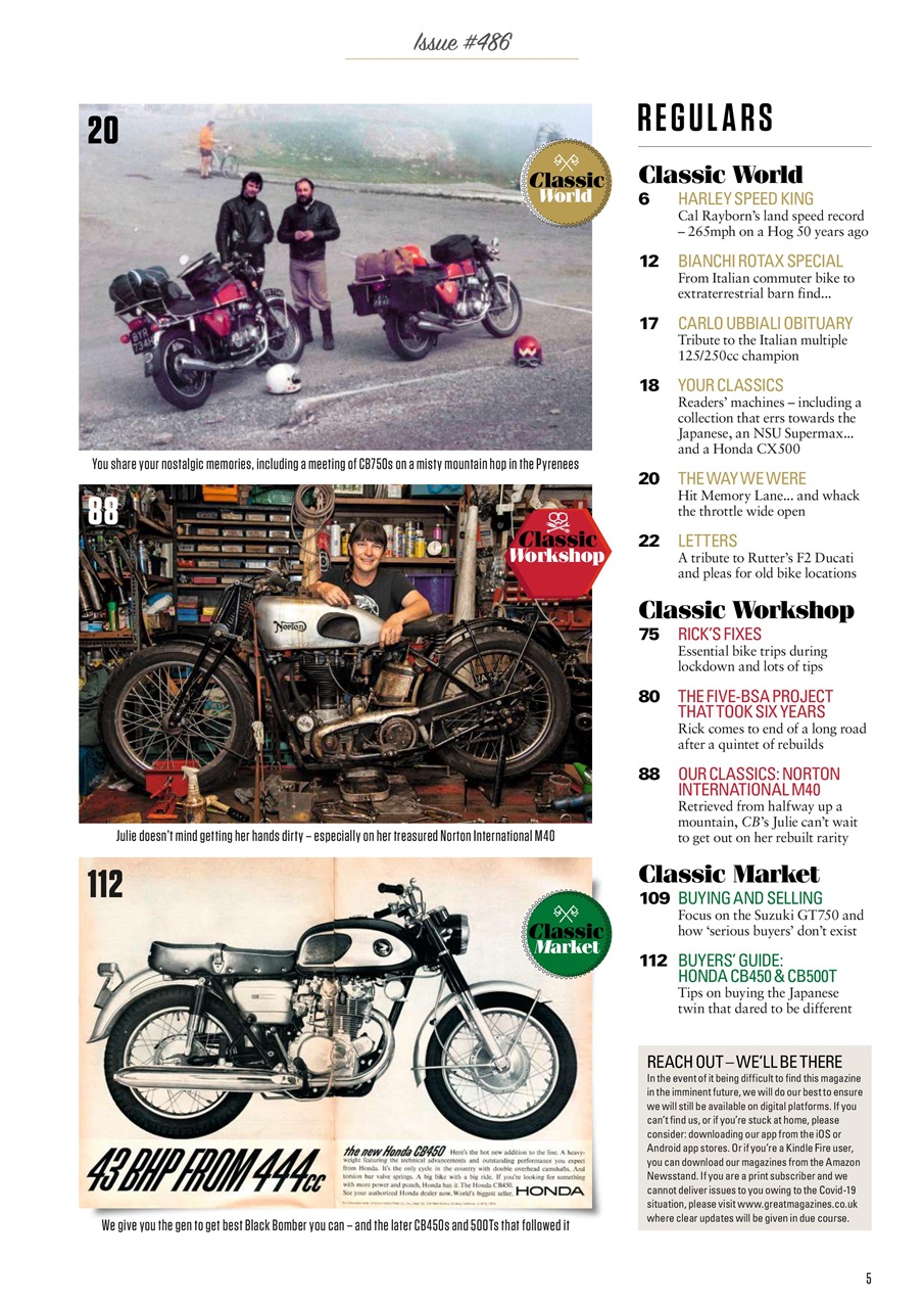 Classic Bike Magazine - Jul 20 Back Issue