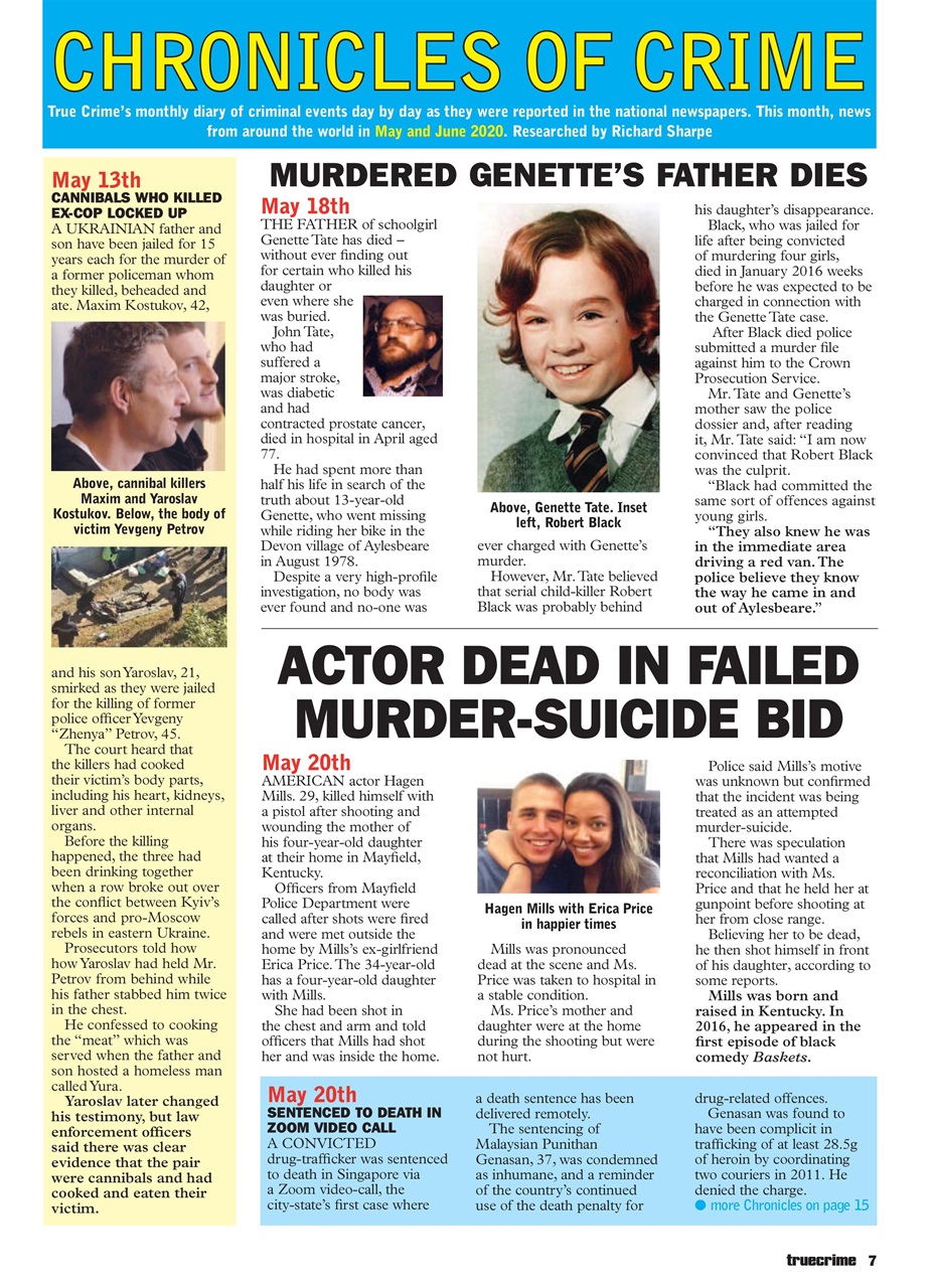 True Crime Magazine - True Crime July 2020 Back Issue