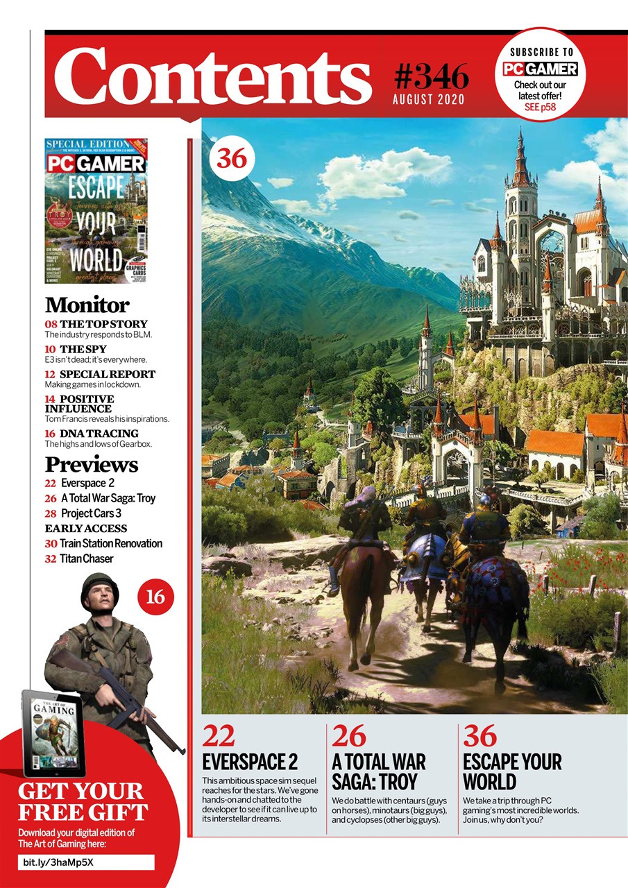 PC Gamer (UK Edition) Magazine - August 2020 Back Issue
