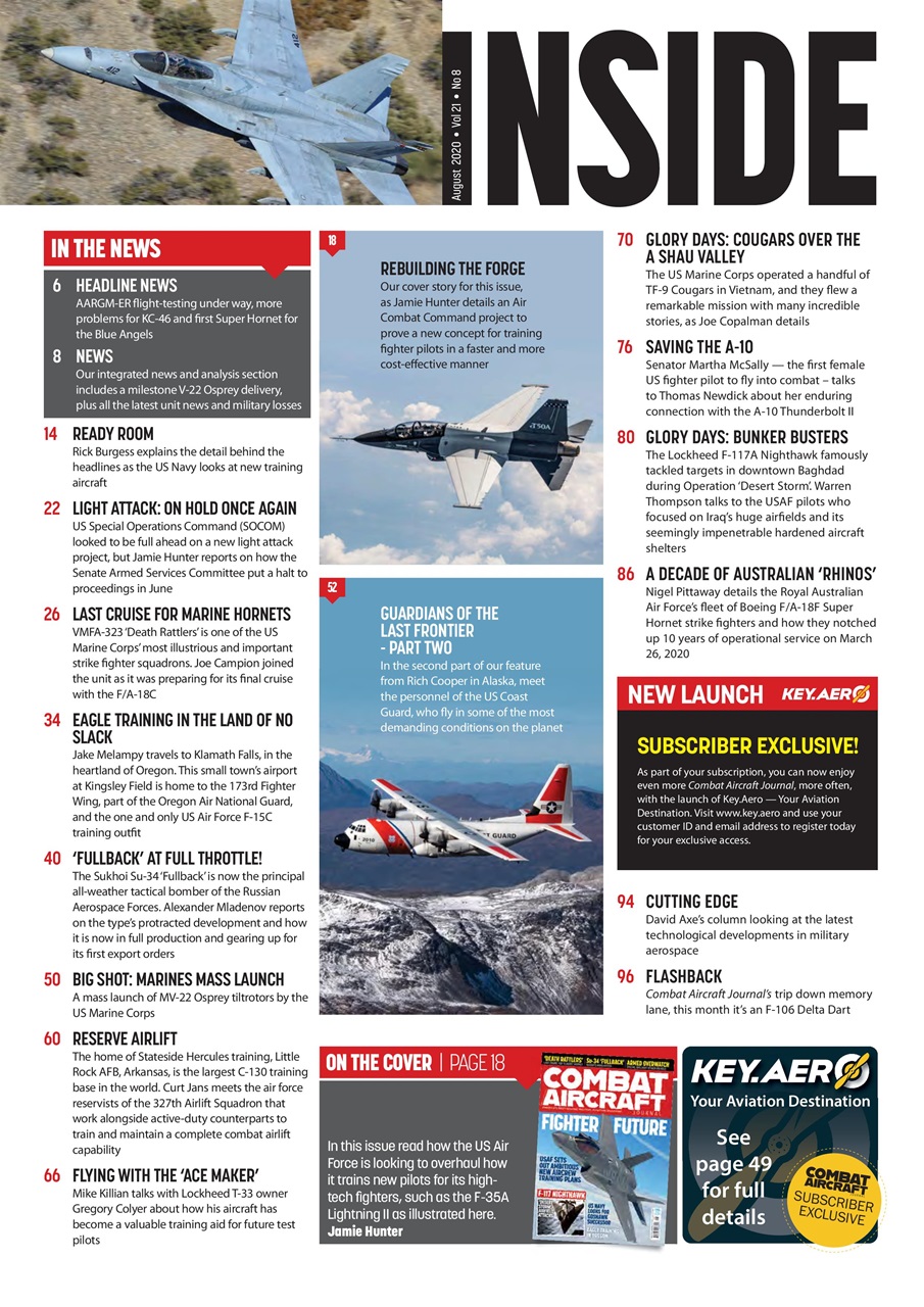 Combat Aircraft Journal Magazine - August 2020 Subscriptions | Pocketmags