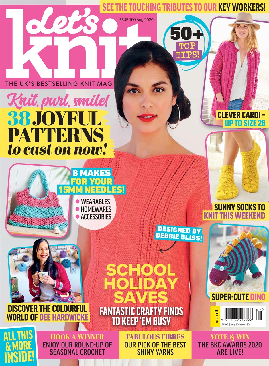 Let's Knit Magazine - Aug-20 Back Issue