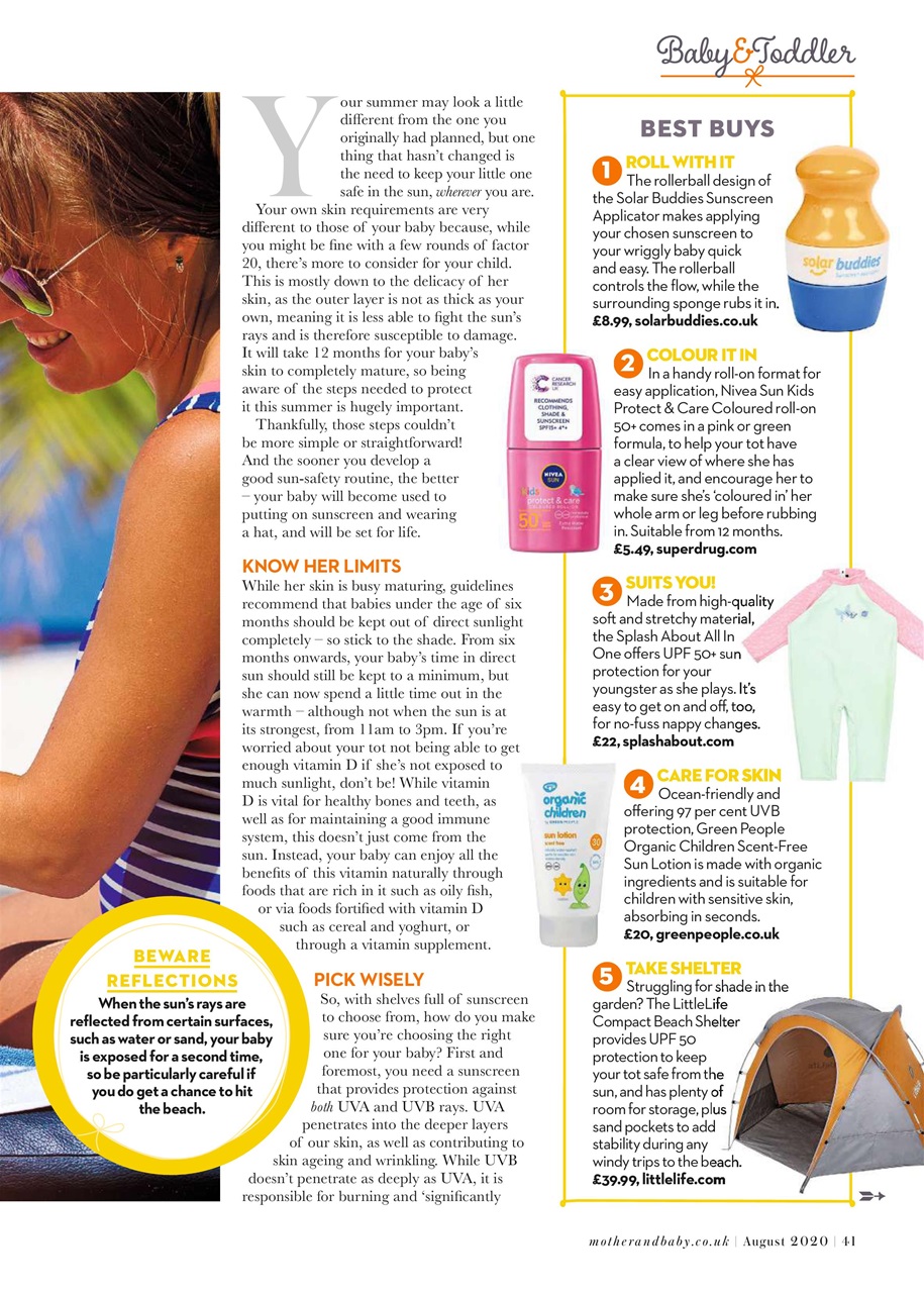 Mother & Baby Magazine Subscriptions and August 2020 Issue