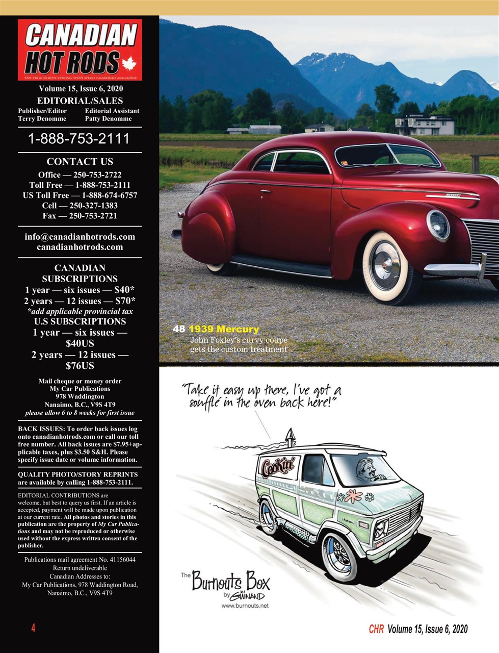 Canadian Hot Rods Magazine - Aug/Sept 2020 Subscriptions | Pocketmags