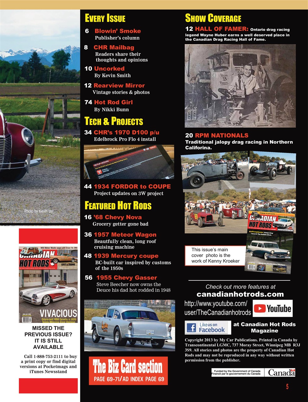 Canadian Hot Rods Magazine - Aug/Sept 2020 Subscriptions | Pocketmags