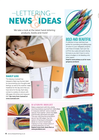 Simply Lettering Magazine - Issue 12 Subscriptions | Pocketmags