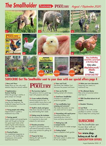 The Smallholder Magazine - Aug/Sep 2020 Back Issue