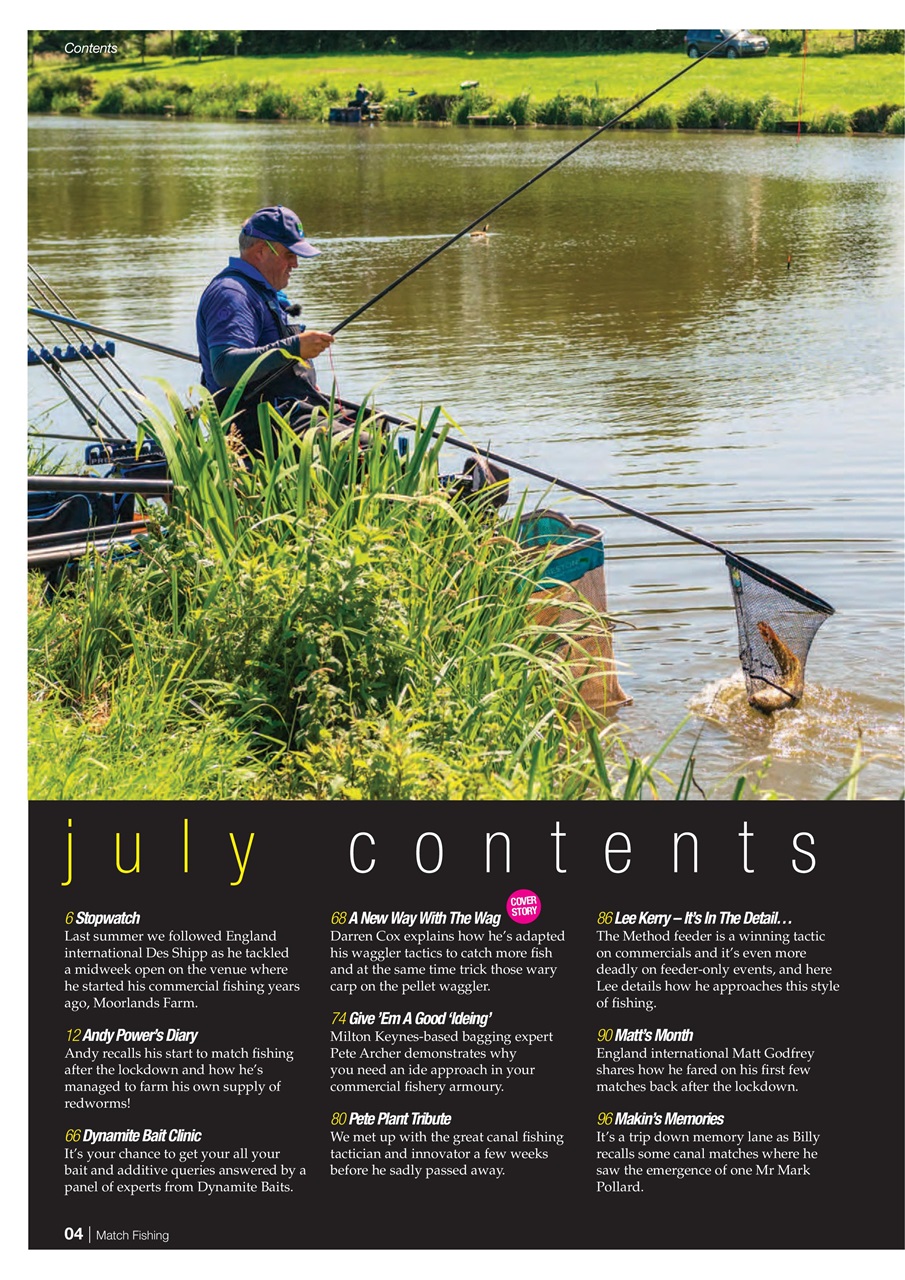 Match Fishing Magazine - July 2020 Subscriptions | Pocketmags