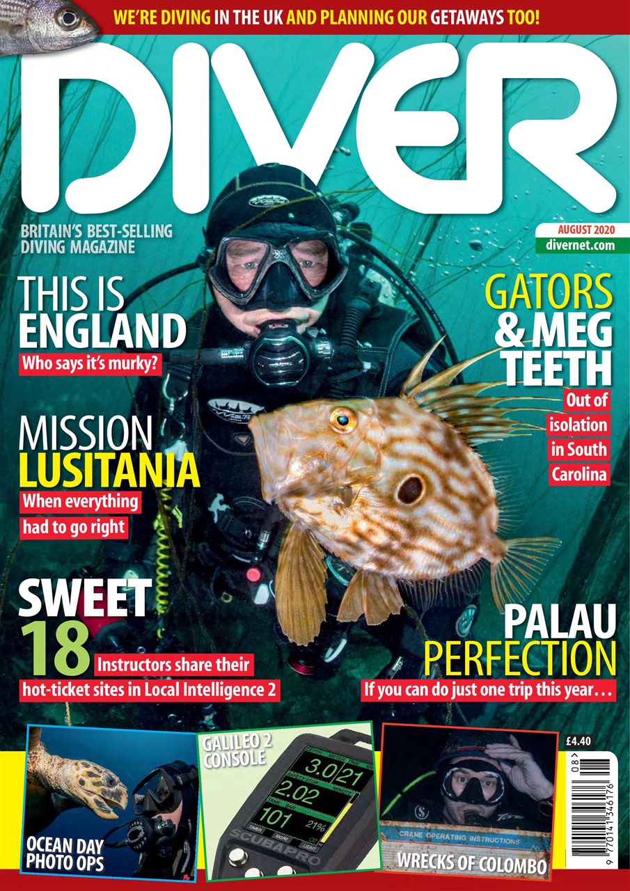 DIVER Magazine - AUGUST 2020 Subscriptions | Pocketmags