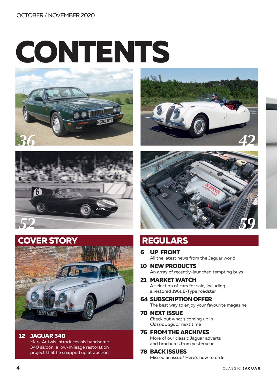 Classic Jaguar Magazine - Oct/Nov 2020 Subscriptions | Pocketmags