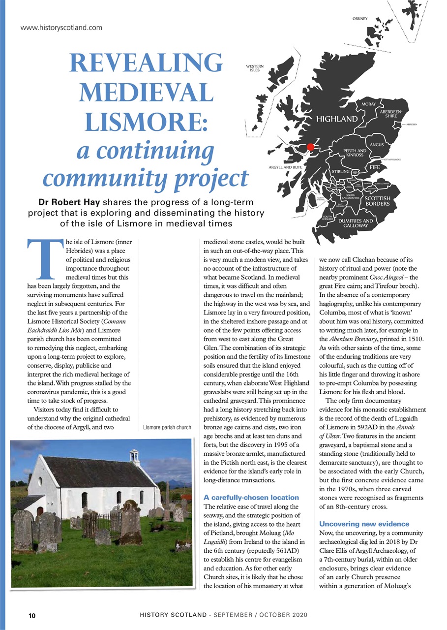 History Scotland Magazine - Sep - Oct 2020 Back Issue