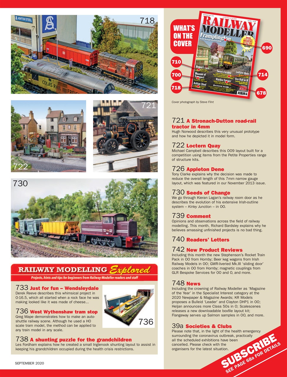 Railway Modeller Magazine - September 2020 Back Issue