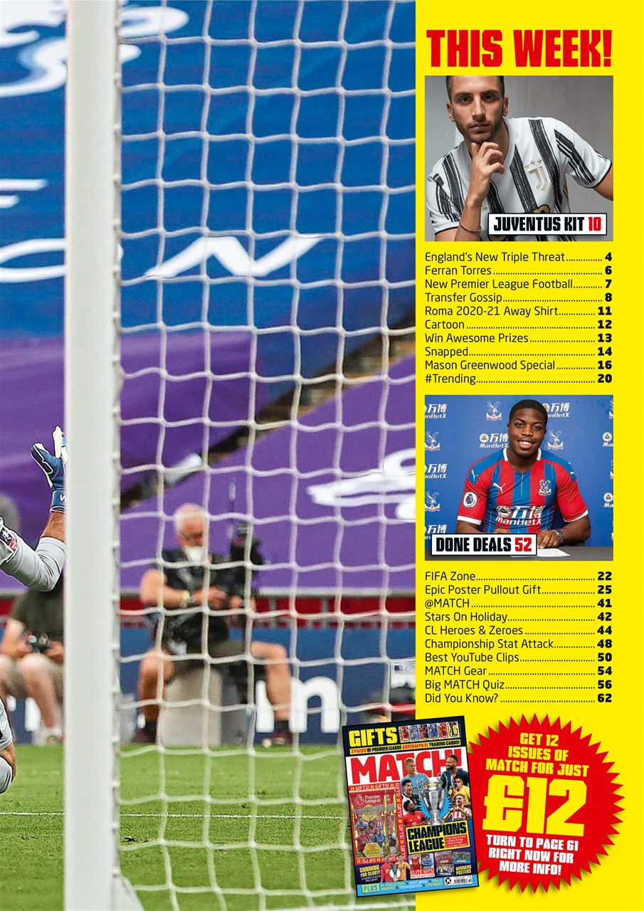 Match Magazine - 11 August 2020 Subscriptions | Pocketmags