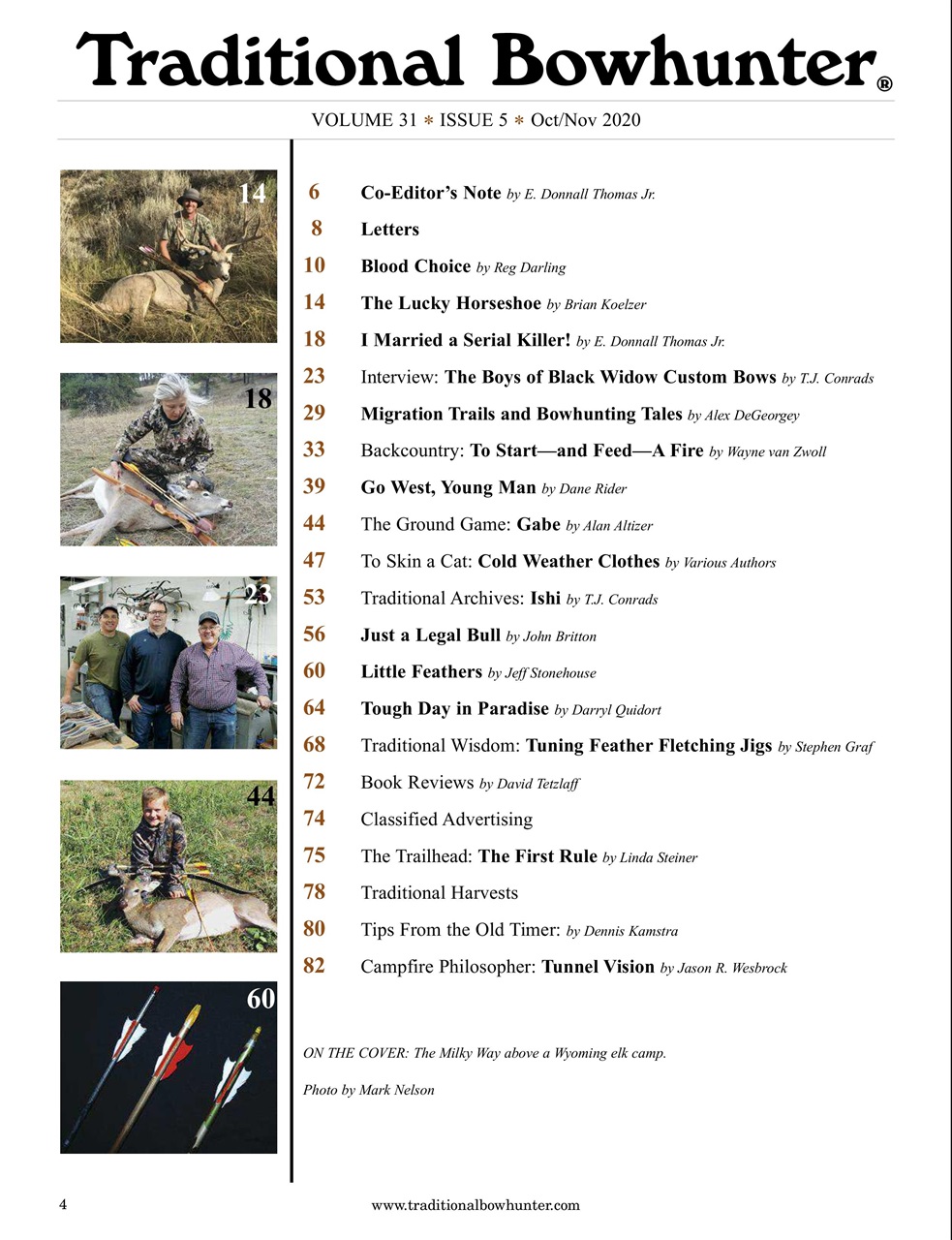 Traditional Bowhunter Magazine - Oct/Nov 2020 Subscriptions | Pocketmags