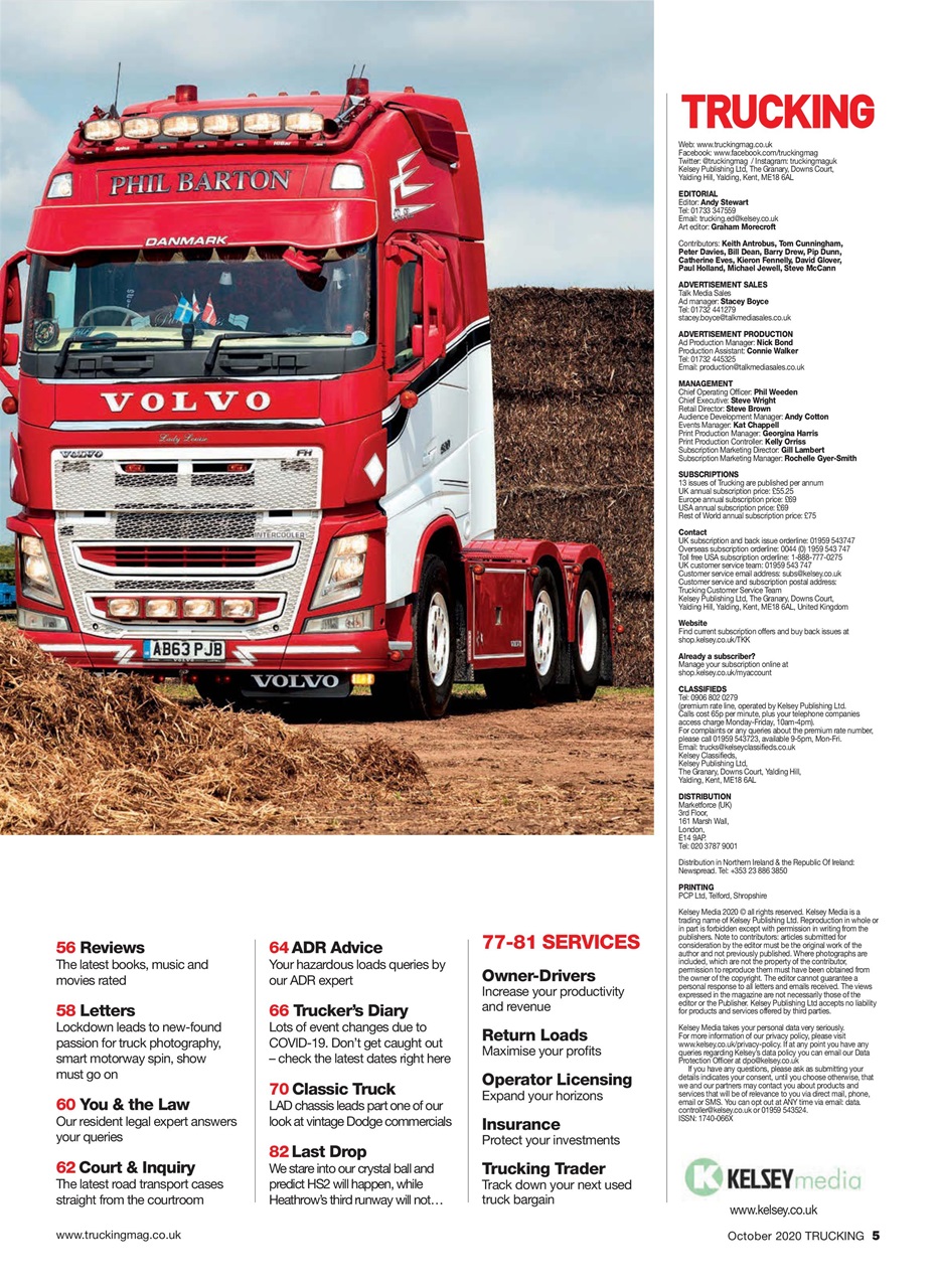 Trucking Magazine - October 2020 Back Issue
