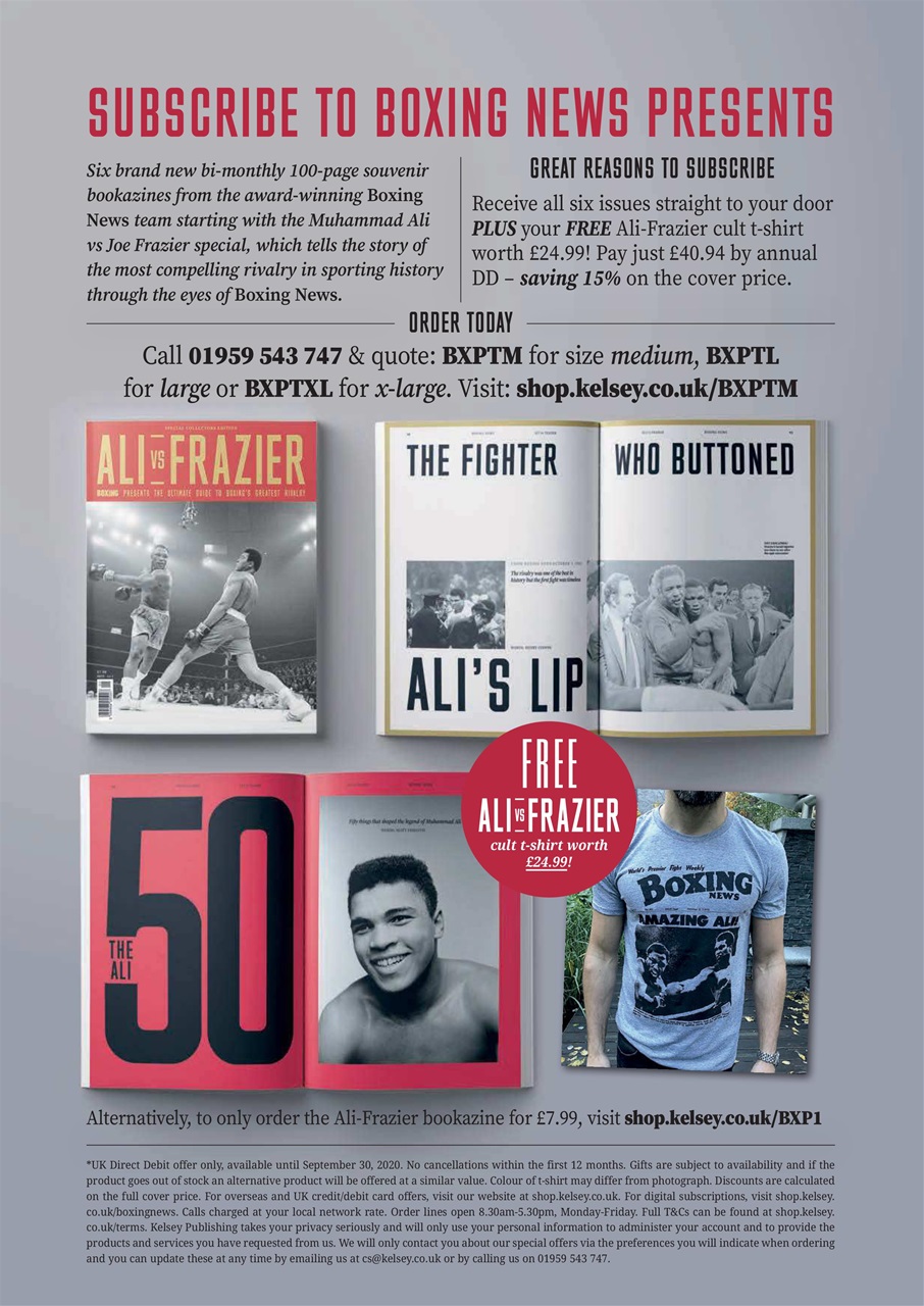 Boxing News Magazine - 17-Sep 2020 Back Issue