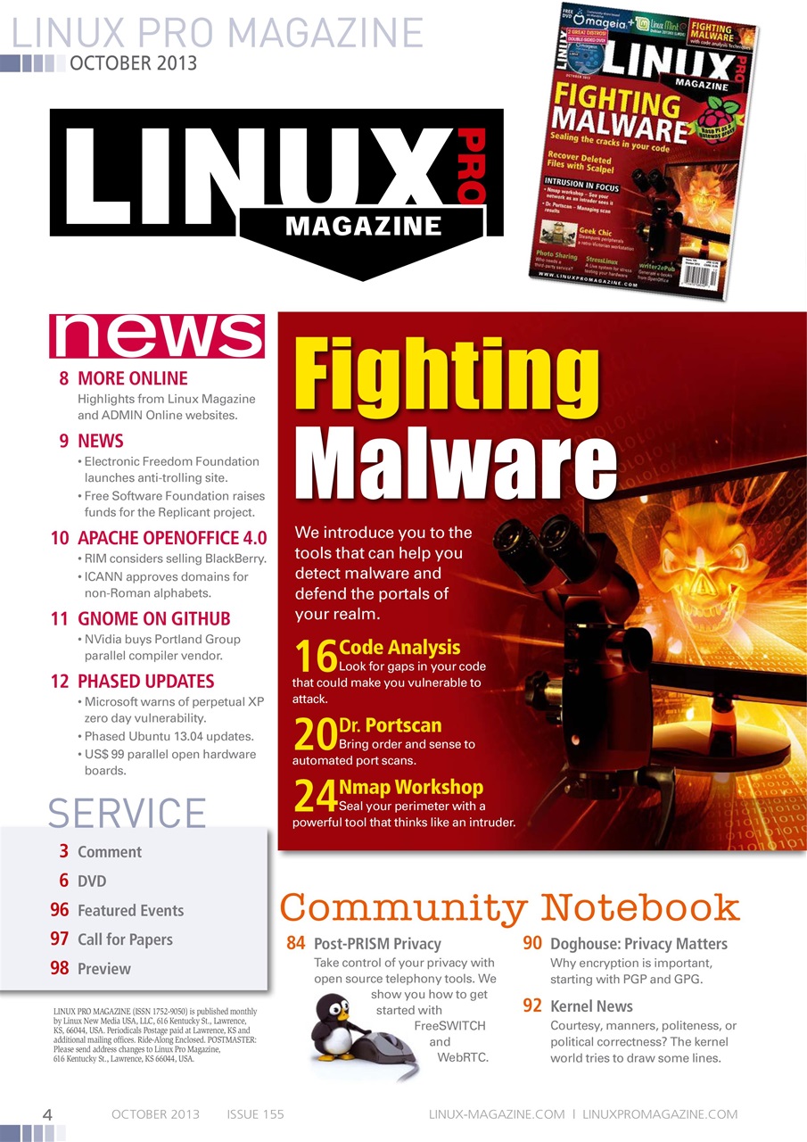 Linux Magazine 155 Back Issue 