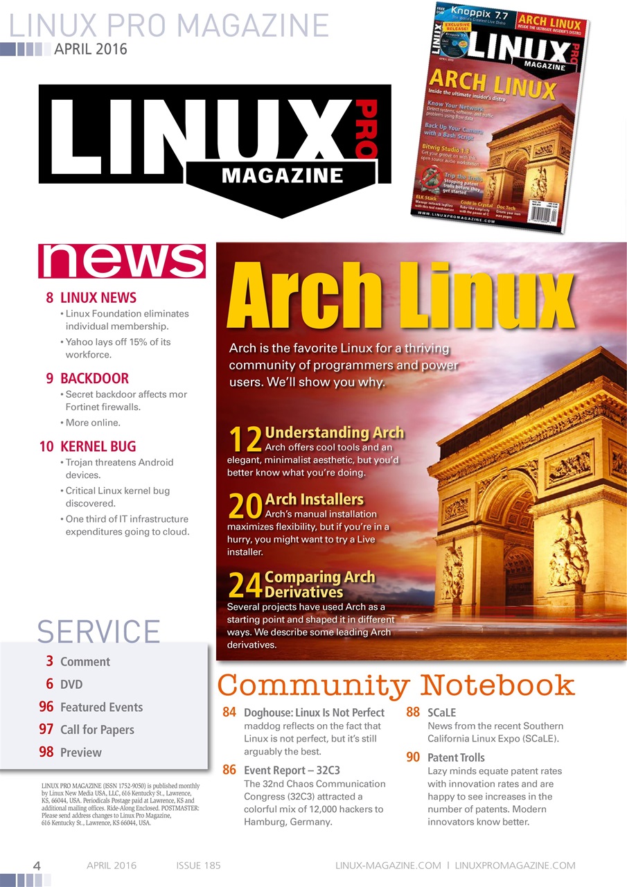 Linux Magazine - 185 Back Issue