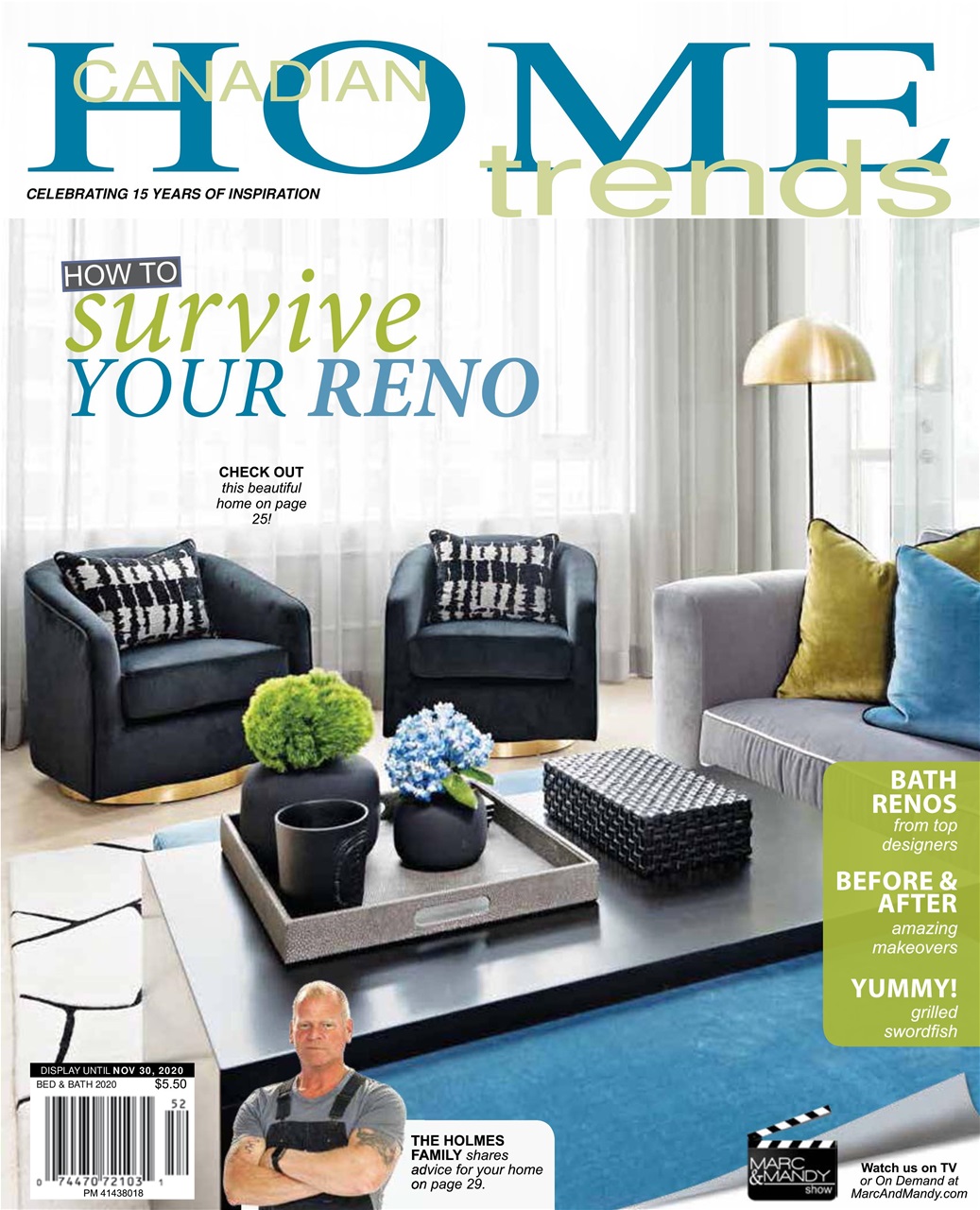 Canadian Home Trends Magazine - Renovation, Bed & Bath 2020 Back Issue