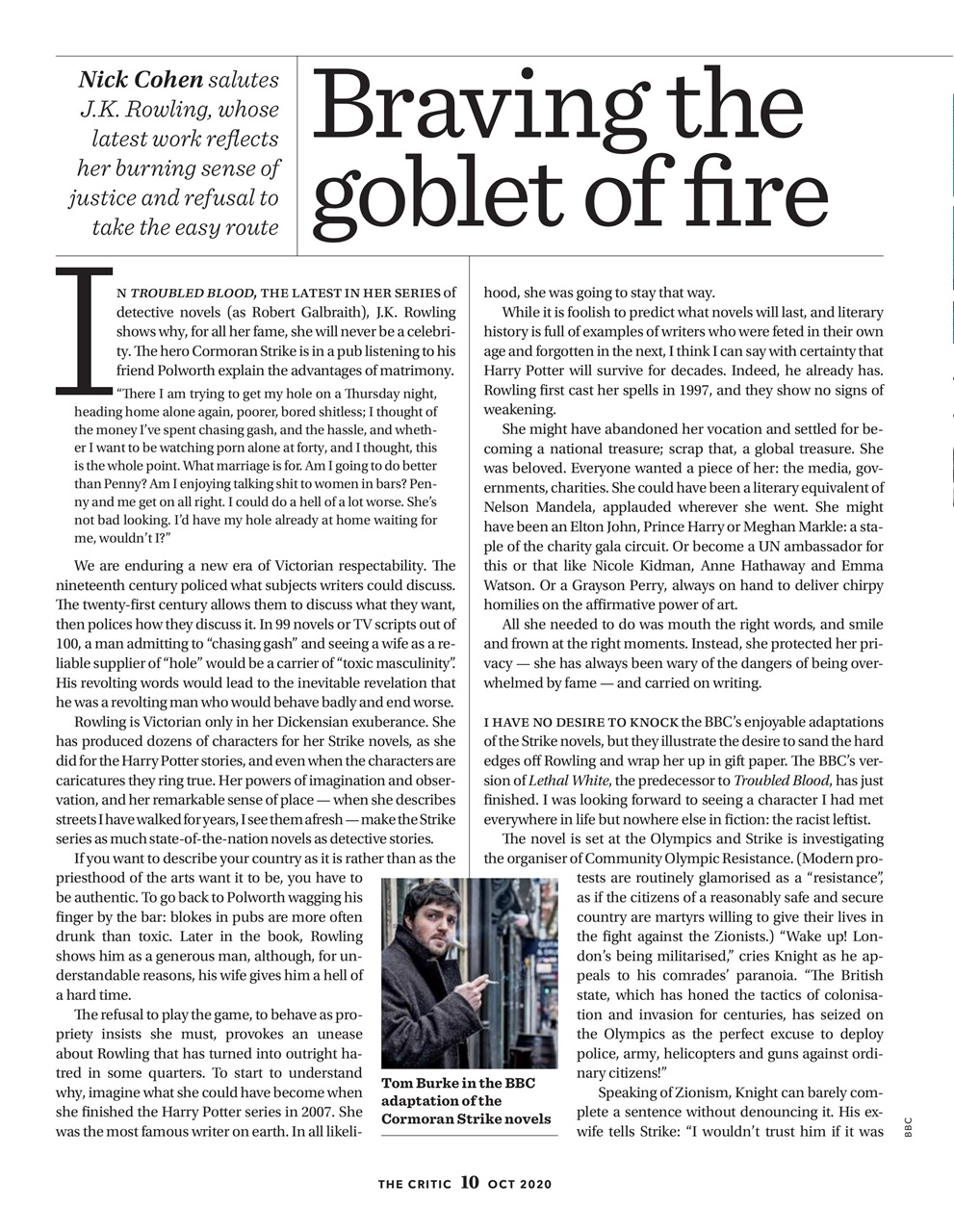 The Critic Magazine - October 2020 Subscriptions | Pocketmags