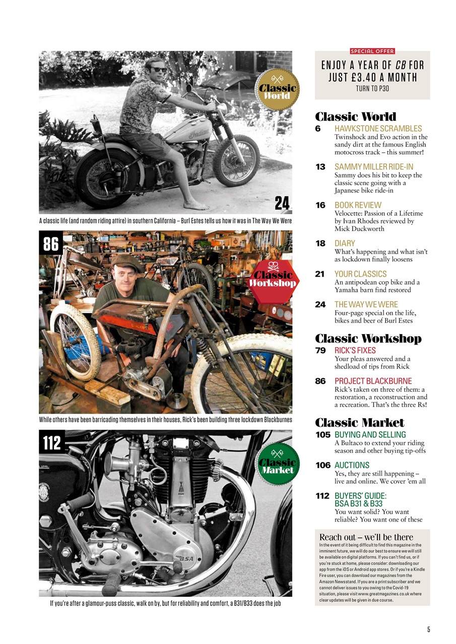 Classic Bike Magazine - Oct 20 Subscriptions | Pocketmags