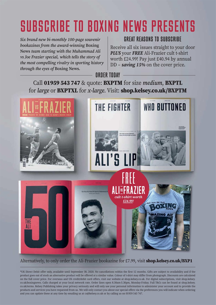 Boxing News Magazine - 24-Sep 2020 Back Issue