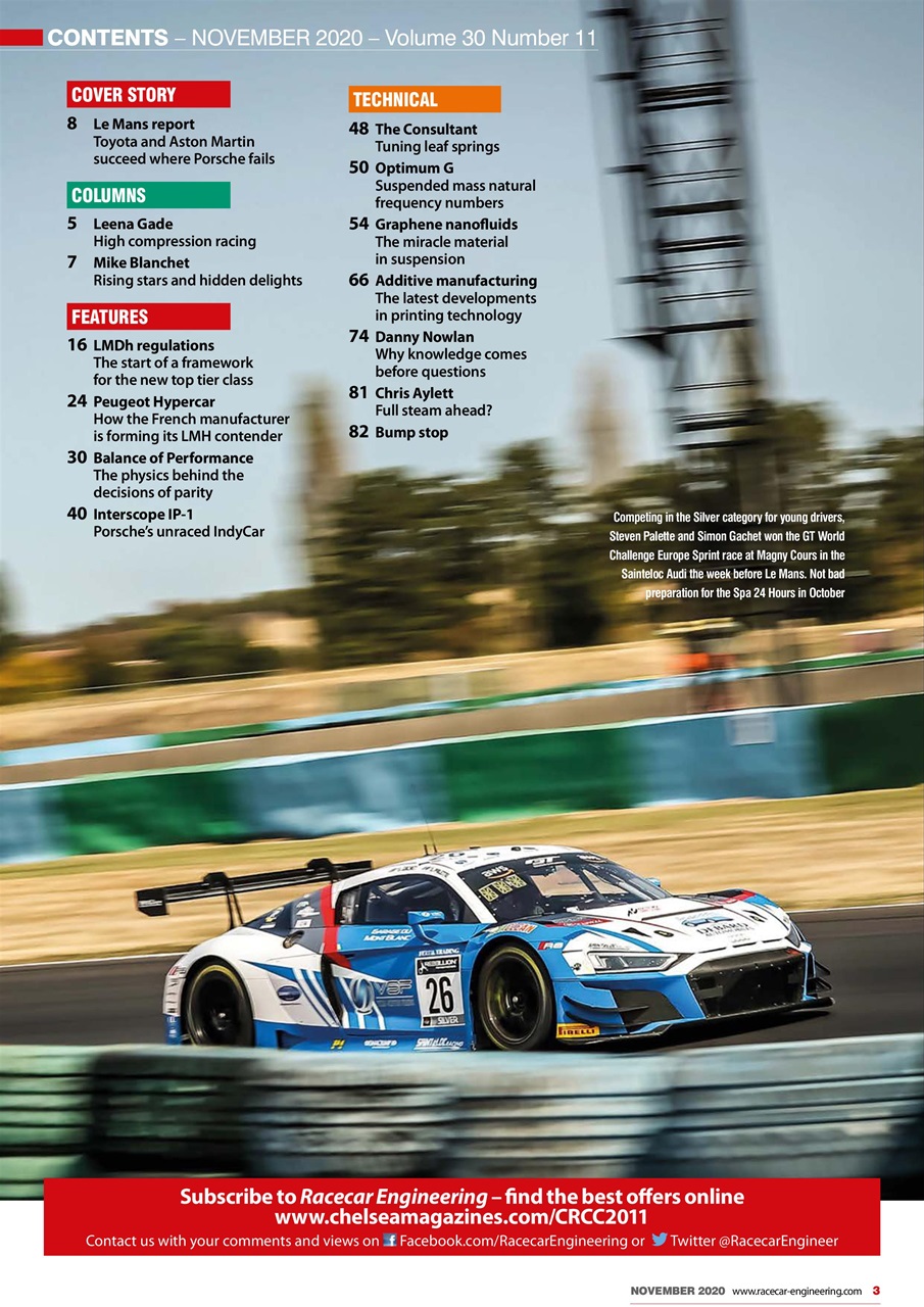 Racecar Engineering Magazine - November 2020 Subscriptions | Pocketmags