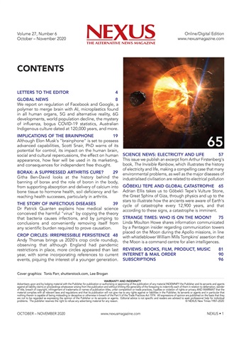 Nexus Magazine - Oct – Nov 2020 Subscriptions | Pocketmags